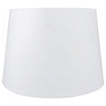 Suede Hardback Lamp Shade, 10" Top, 12" Bottom, 8.5" Slant Off White ...