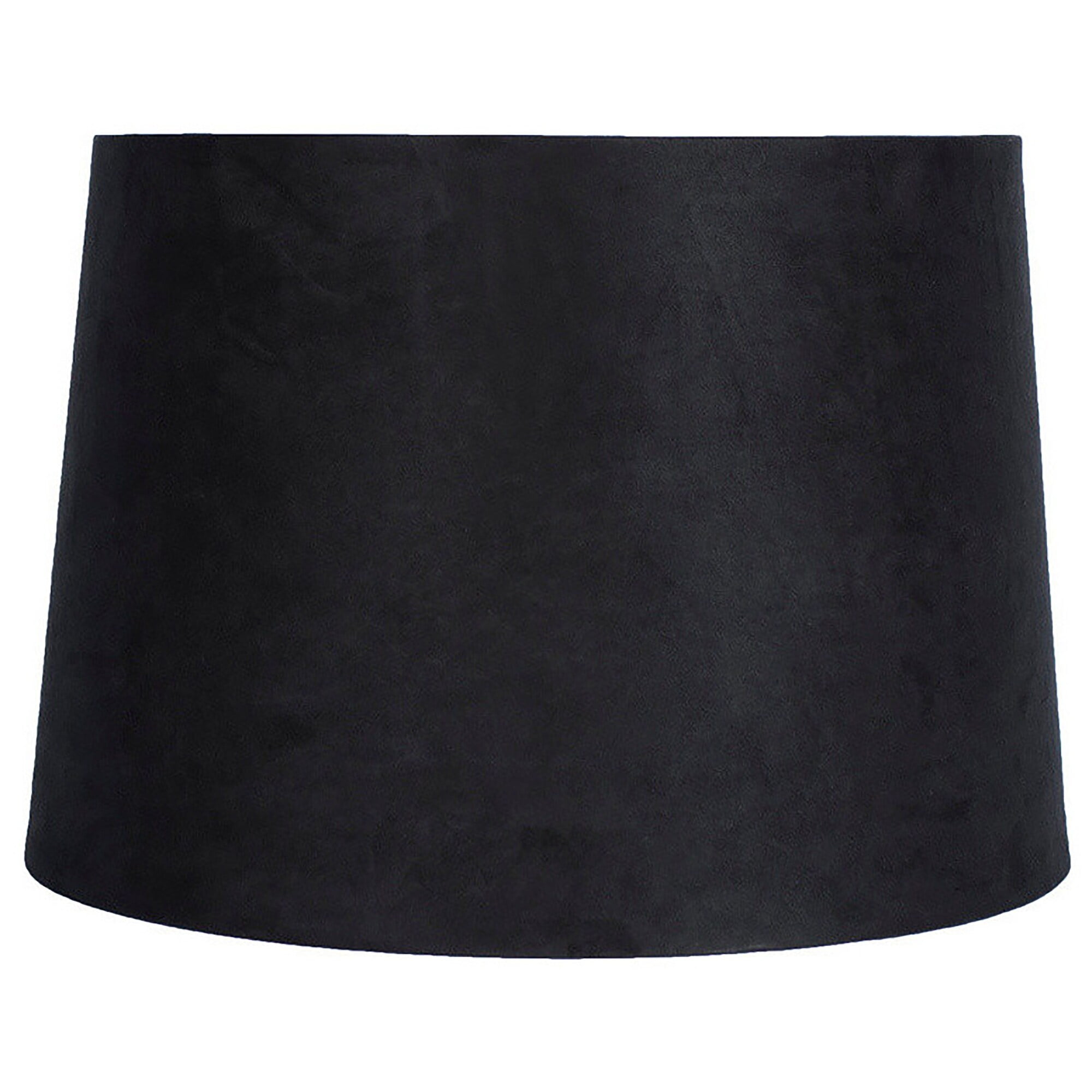 Suede Hardback Lamp Shade, 12" Top, 14" Bottom, 10" Slant Black ...