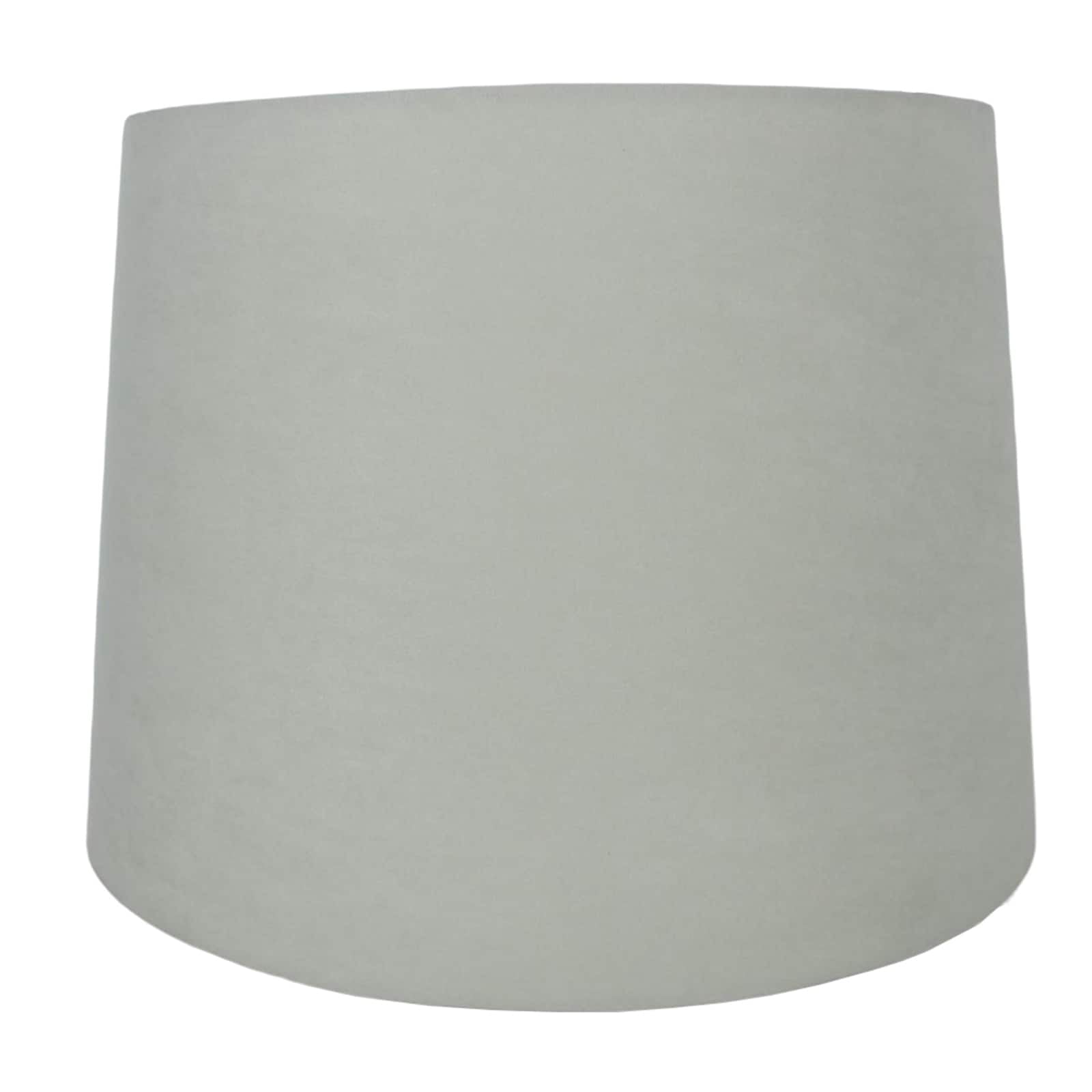 Suede Hardback Lamp Shade, 12" Top, 14" Bottom, 10" Slant Silver 7 to ...