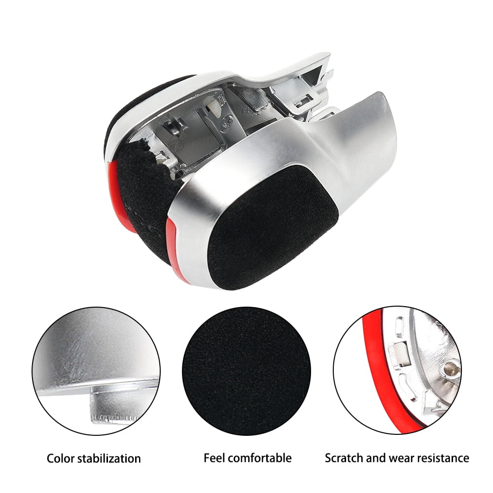 Suede Leather DSG Gear Shift Knob Gear Side Cover With DSG Emblem For ...