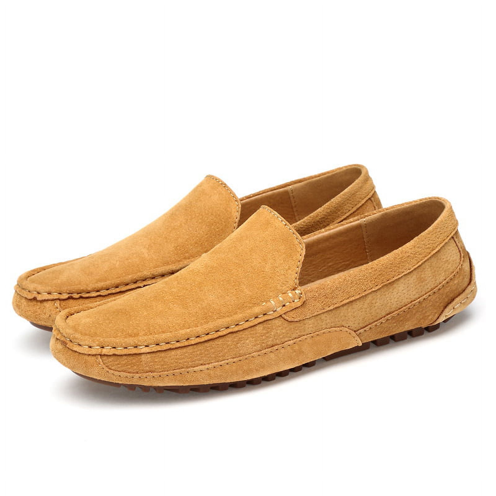 Suede Leather Man Loafers Luxury Casual Shoes For Men Boat Shoes ...