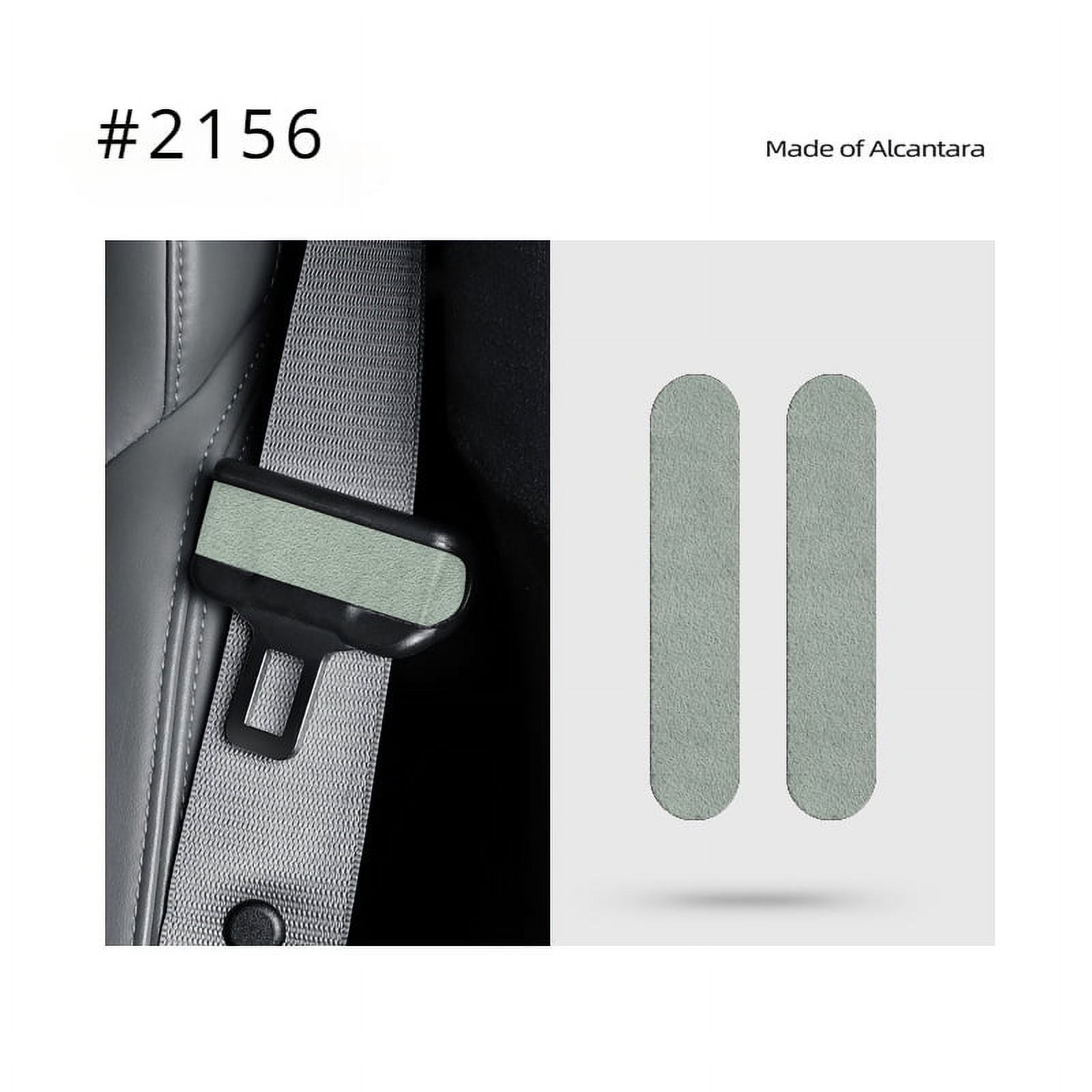Suede Seat Belt Buckle Decorative Stickers for Tesla New Model 3 ...