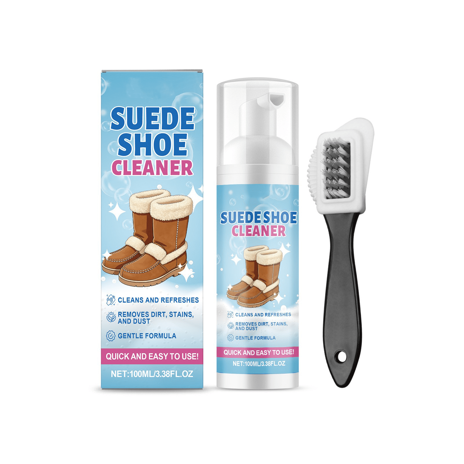 Suede Shoe Cleaner Kit for Boots Sneakers and Accessories Includes ...