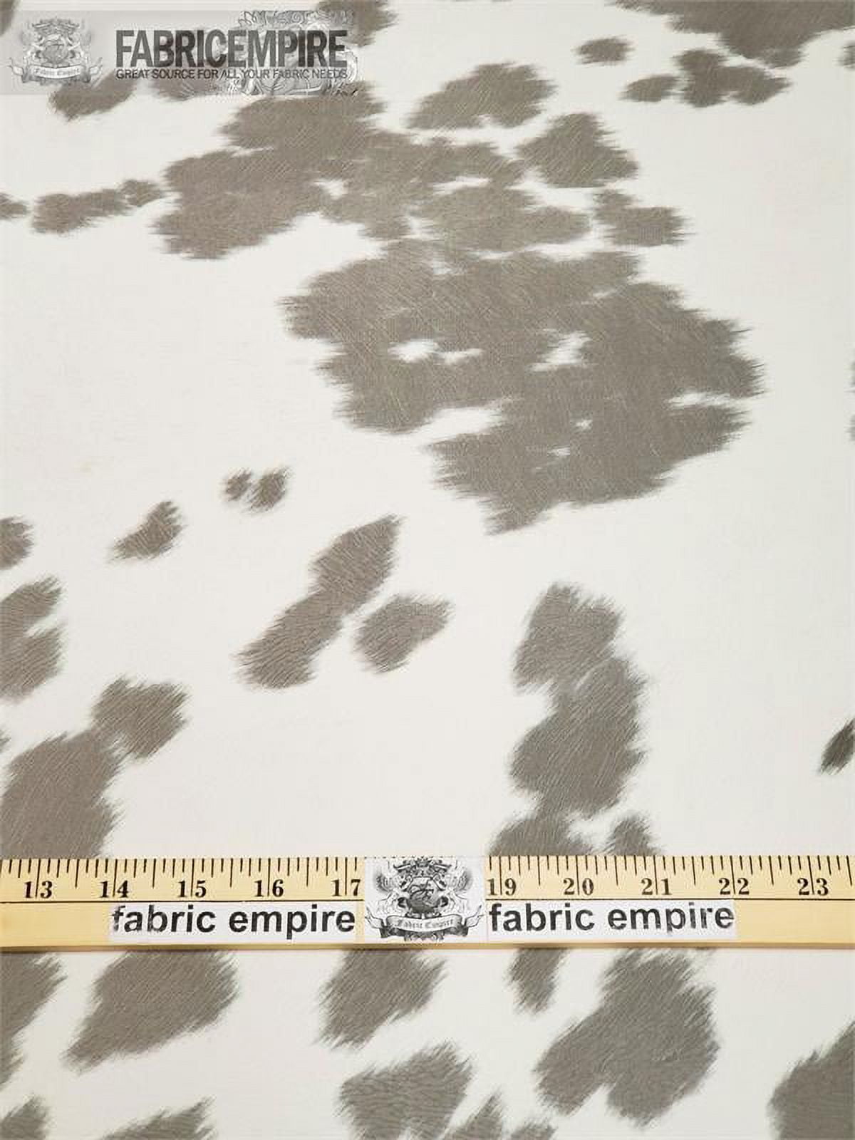 Suede Velvet Cow print fabric Udder Madness Upholstery Silver / 54 ...