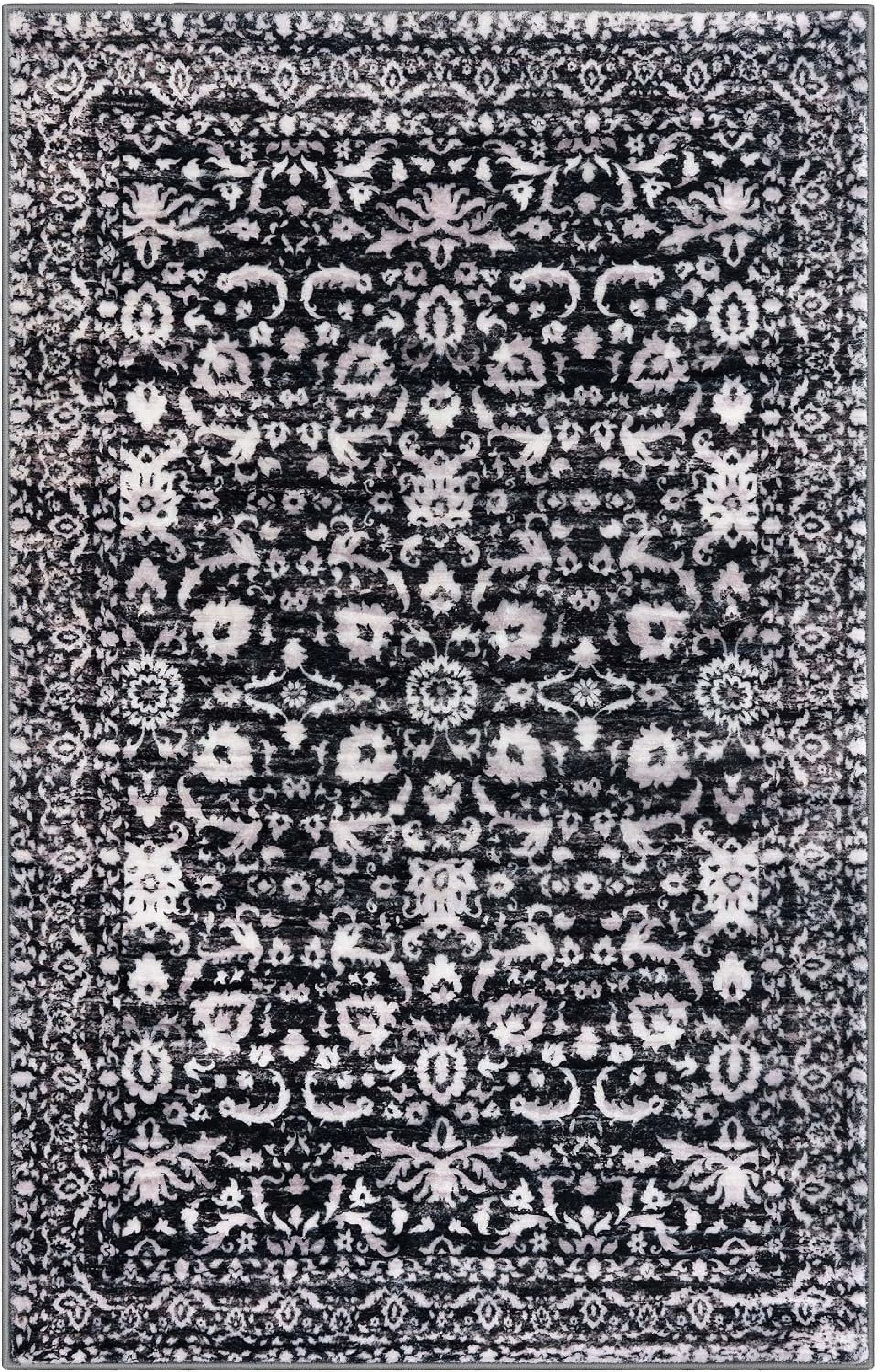 Suelur Throw Rugs with Rubber Backing Washable 2x3 Non Slip Small Area ...