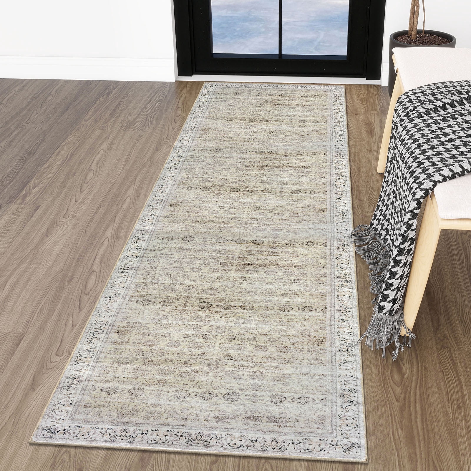 Suelur Hallway Runner Rug 2x7 Ultra Soft Non-Slip Indoor Runners ...