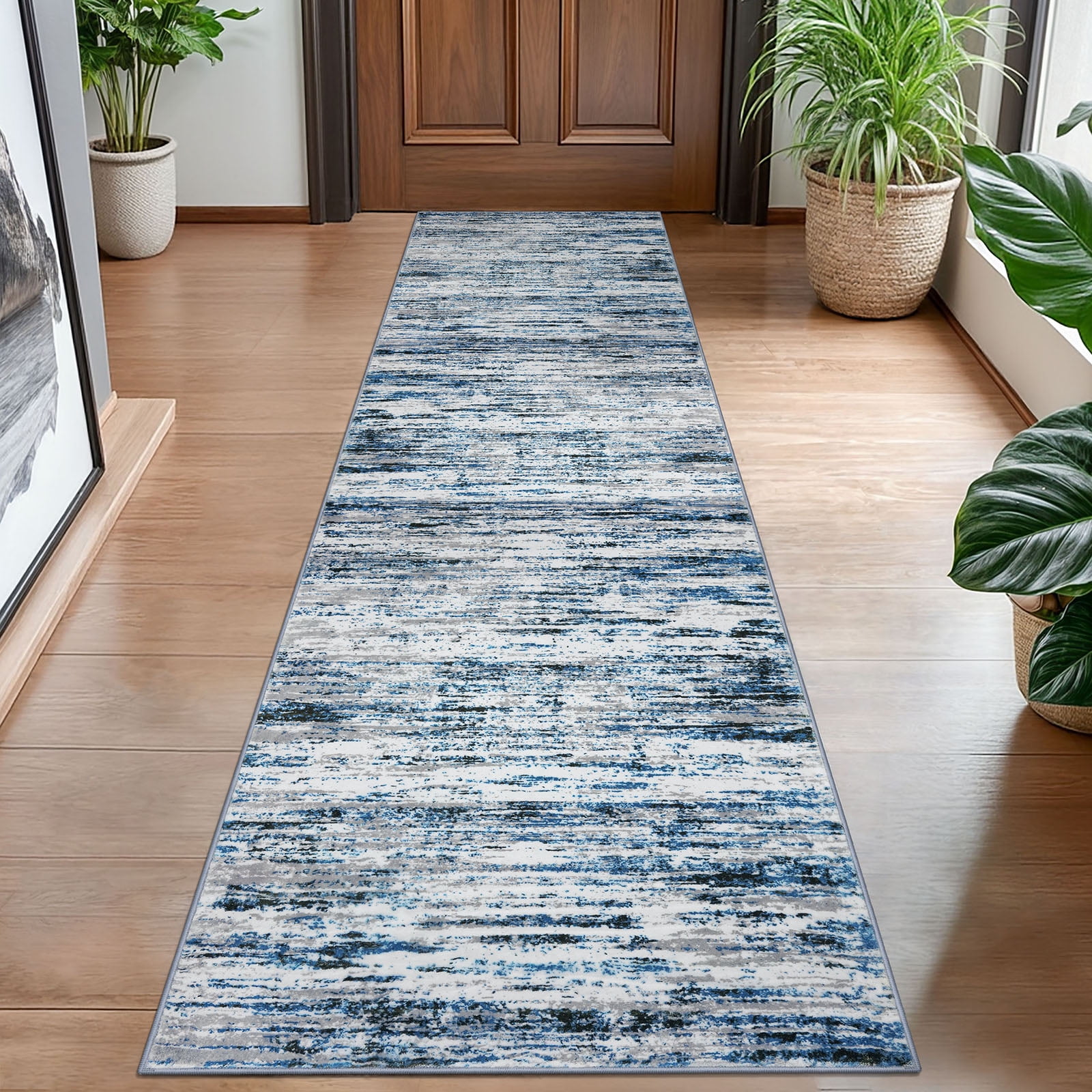 Suelur Runner Rug for Hallways Washable Kitchen Runner Non-Slip Soft ...
