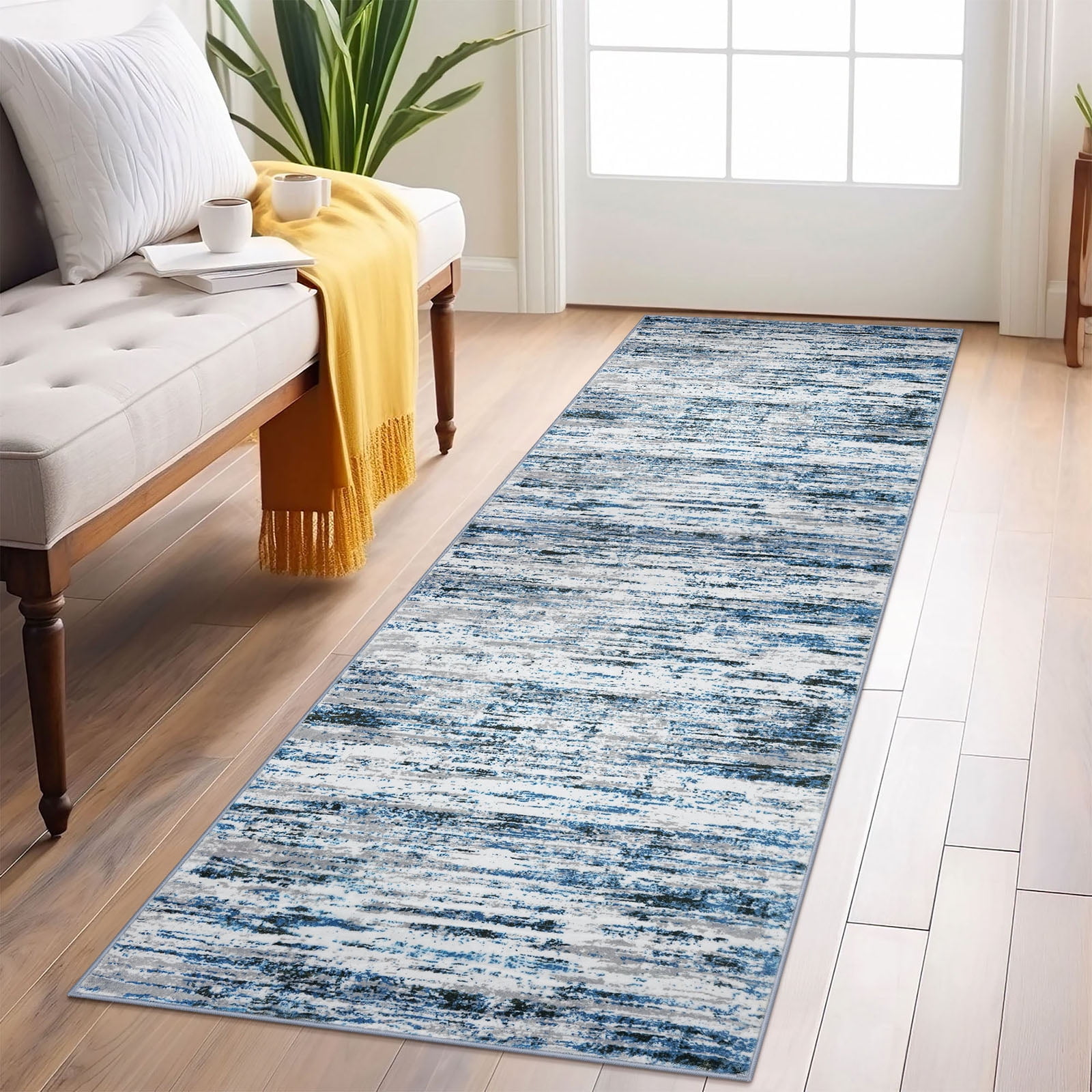 Suelur Runner Rugs 2x6 Non slip Rug Runners Washable Hallway Runner ...