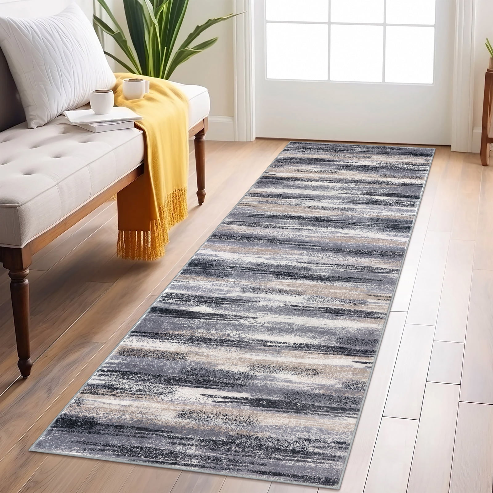 Suelur Runner Rugs Modern Abstract 2x6 Runners Washable Hallway Runner ...