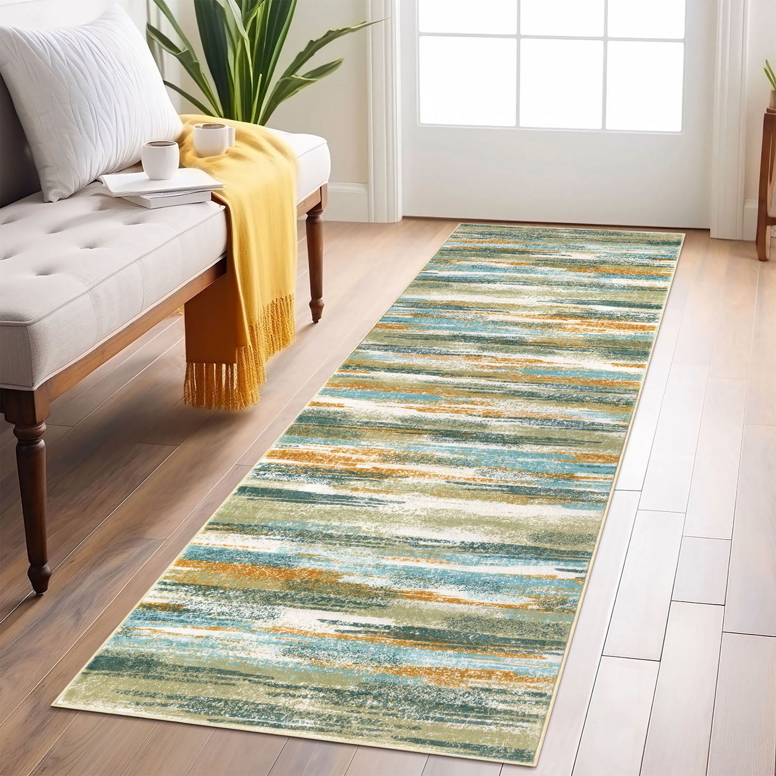 Suelur Runner Rugs Modern Abstract 2x6 Runners Washable Hallway Runner ...