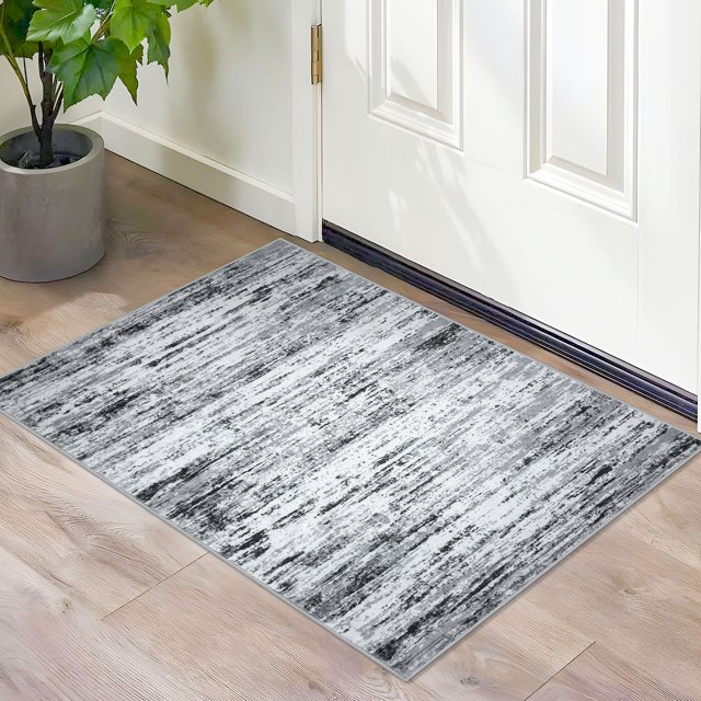 Suelur Throw Rugs with Rubber Backing Washable 2x3 Modern Abstract Area ...
