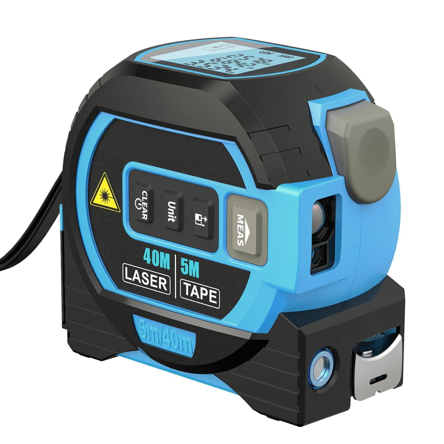 Sueriy Digital Laser Tape, The Almighty Ruler Measure 130FT/40M Laser Distance Meter, Laser ...