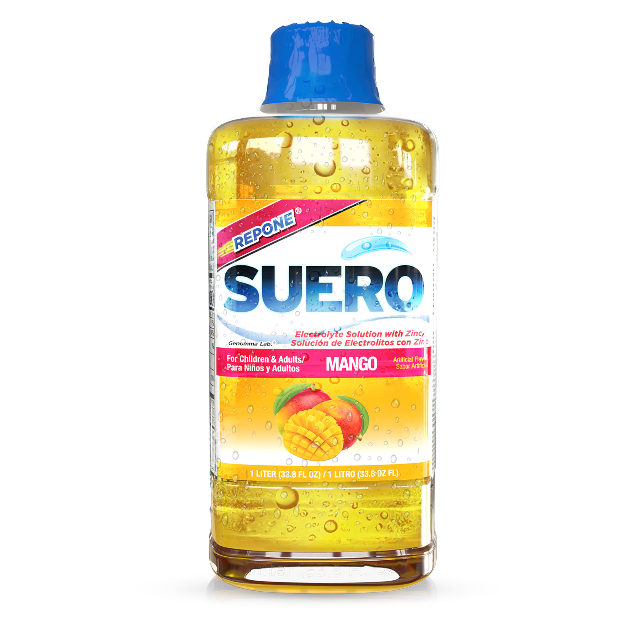 Suero Repone Electrolyte Liquid Solution with Zinc Mango Flavor for ...