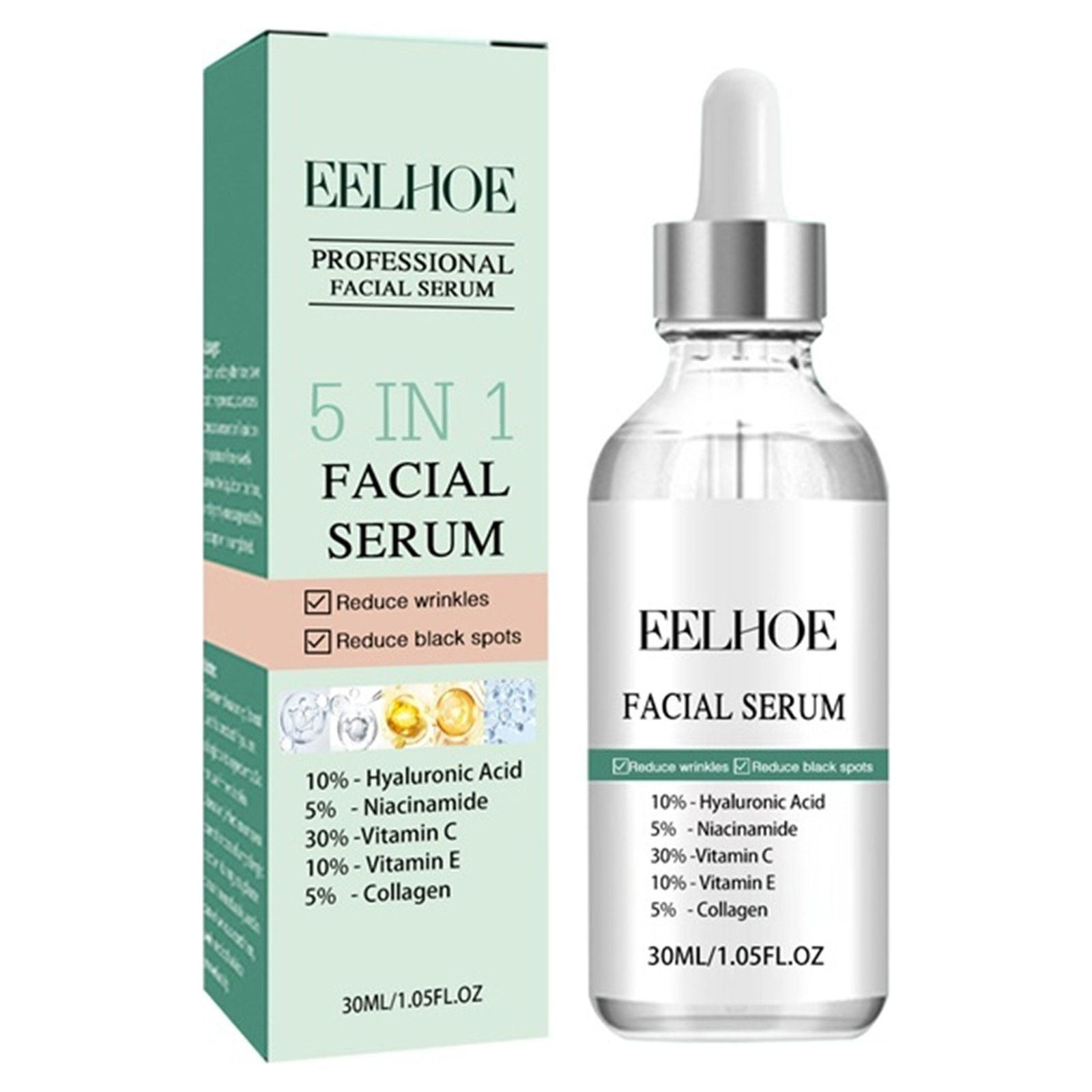 Suero facial antienvejecimiento, reductor de arrugas y reafirmante de la piel, atenúa las líneas ...