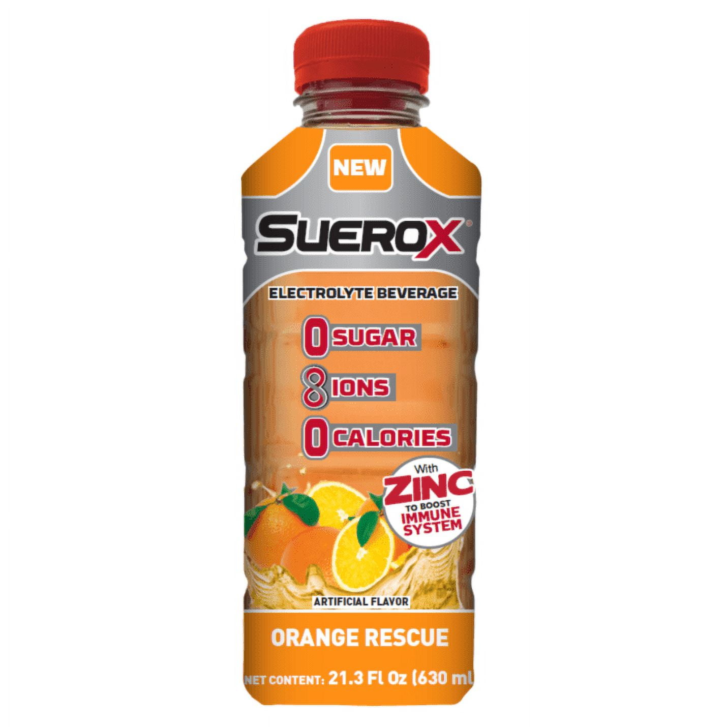 SueroX Orange Rescue Electrolyte Beverage 21.3 oz, 1 Count - Walmart.com