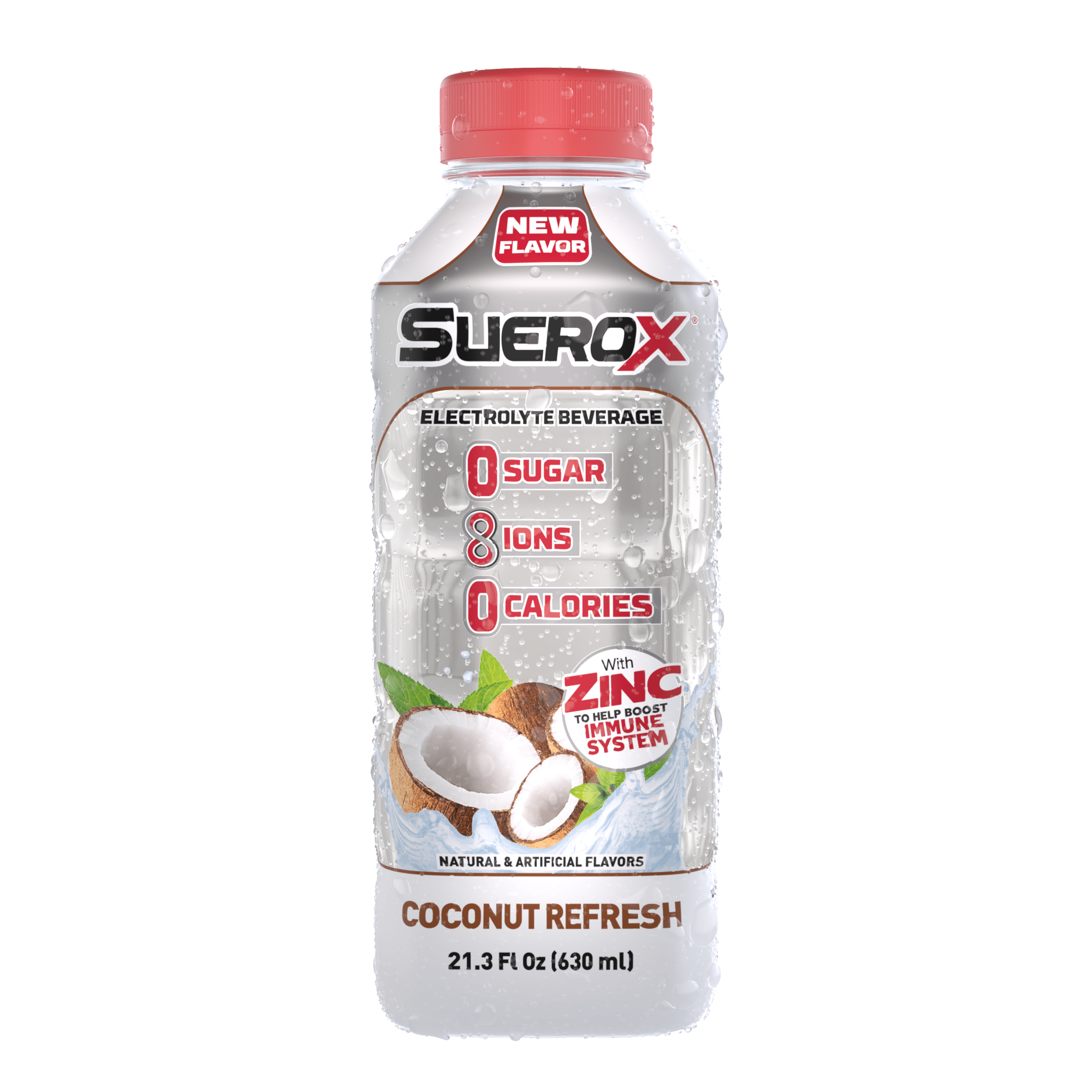 Suerox Coconut Electrolyte Drink, Hydration Zero Sugar, 21.3 fl oz ...