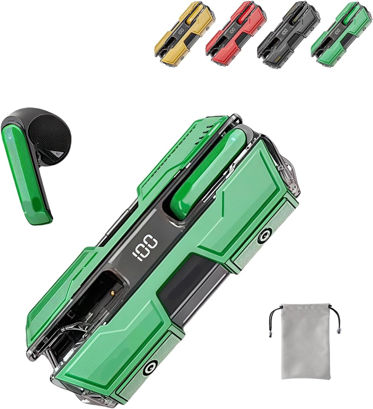 Suerteyay Semi-in-Ear Wireless Headset, Suerteyay Mini Bluetooth Headsets with HiFi Sound ...