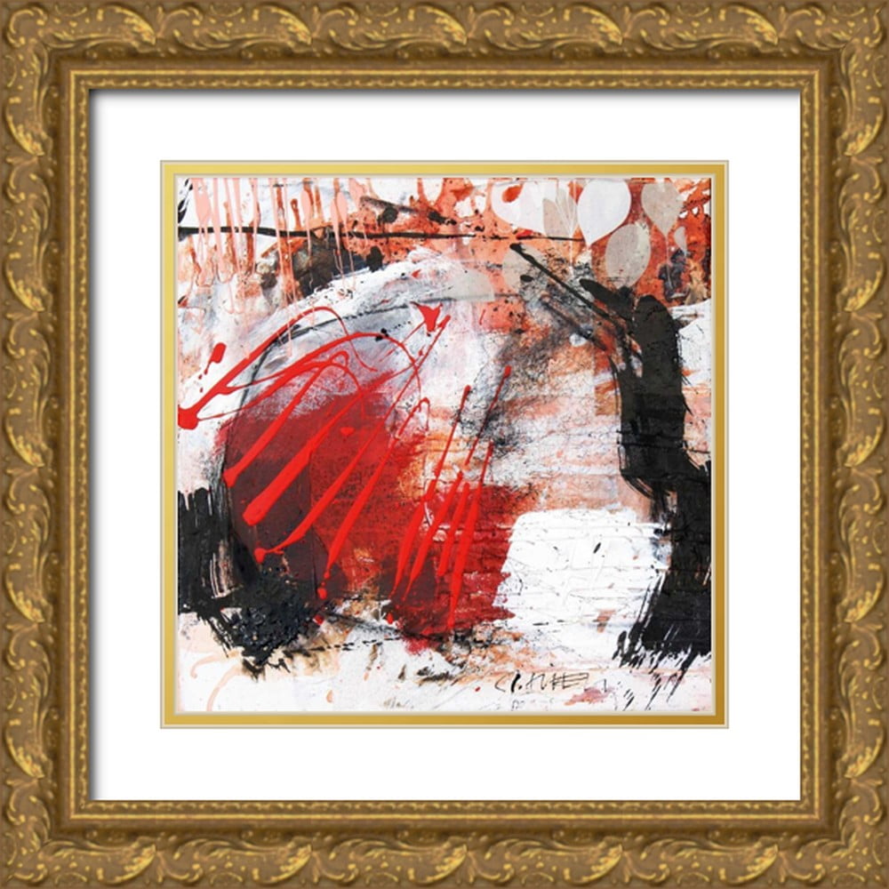 Suess, Robert 15x15 Gold Ornate Wood Framed with Double Matting Museum ...