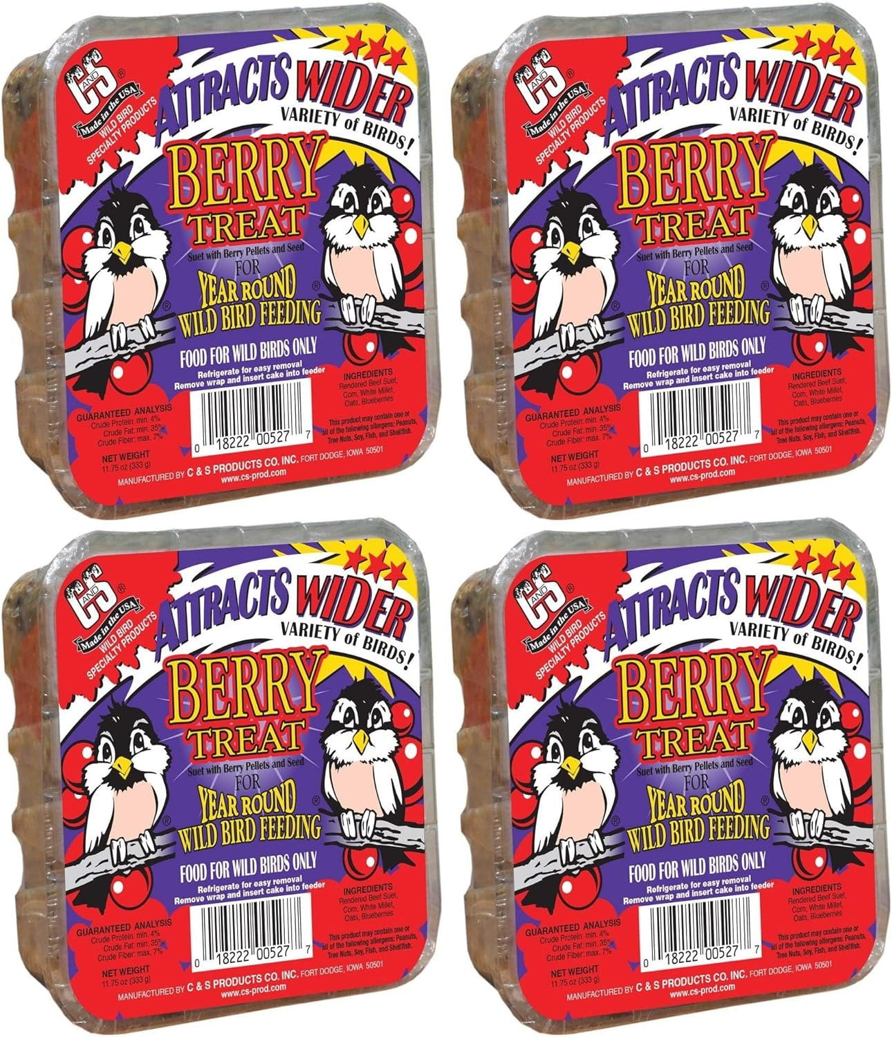 Suet Cake, Berry Treat, 11.75-oz. - Walmart.com