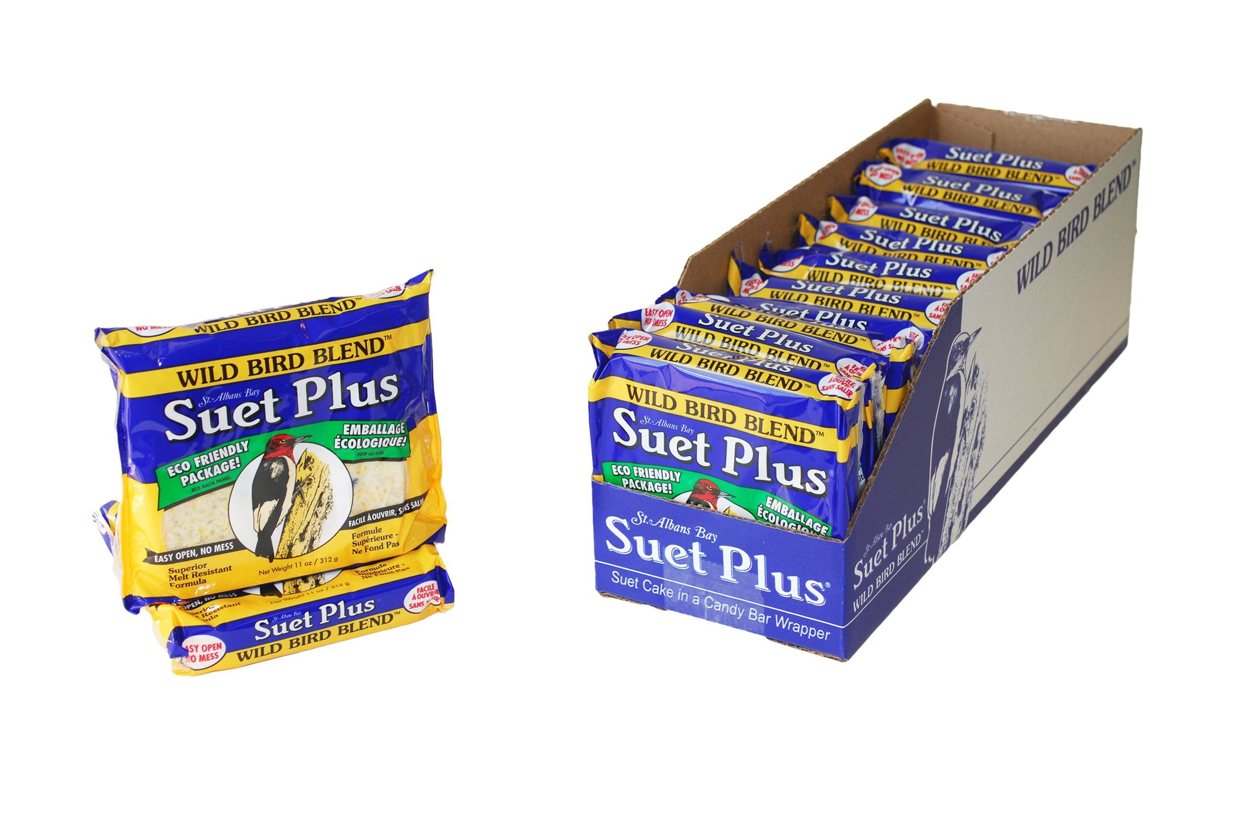 12-pack St. Albans Bay Suet Plus Suet Cakes - Wild Bird Blend - 12 Pack ...