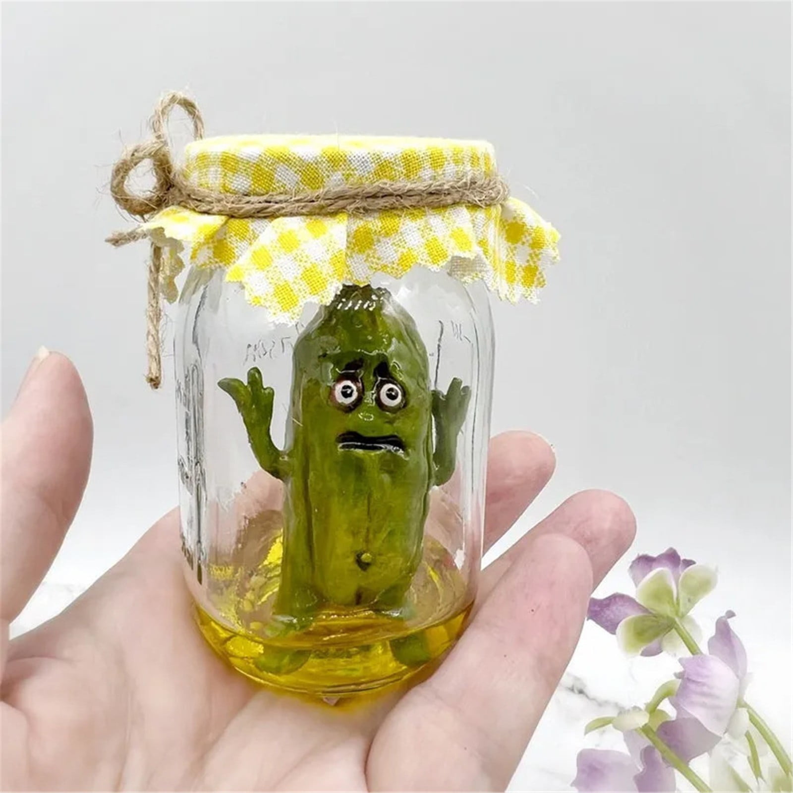 Sueyeuwdi 1*Angry Pickle Figurine Up To 50% Off！ Angry Pickle Ornaments ...