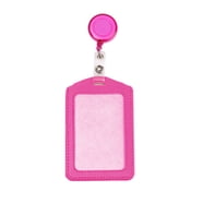Rose Gold Glitter Retractable Badge Holder with Secure Horizontal Clip ...