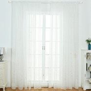 Decotex Beautiful Elegant Solid Sheer Window Scarf Long Valance Topper ...