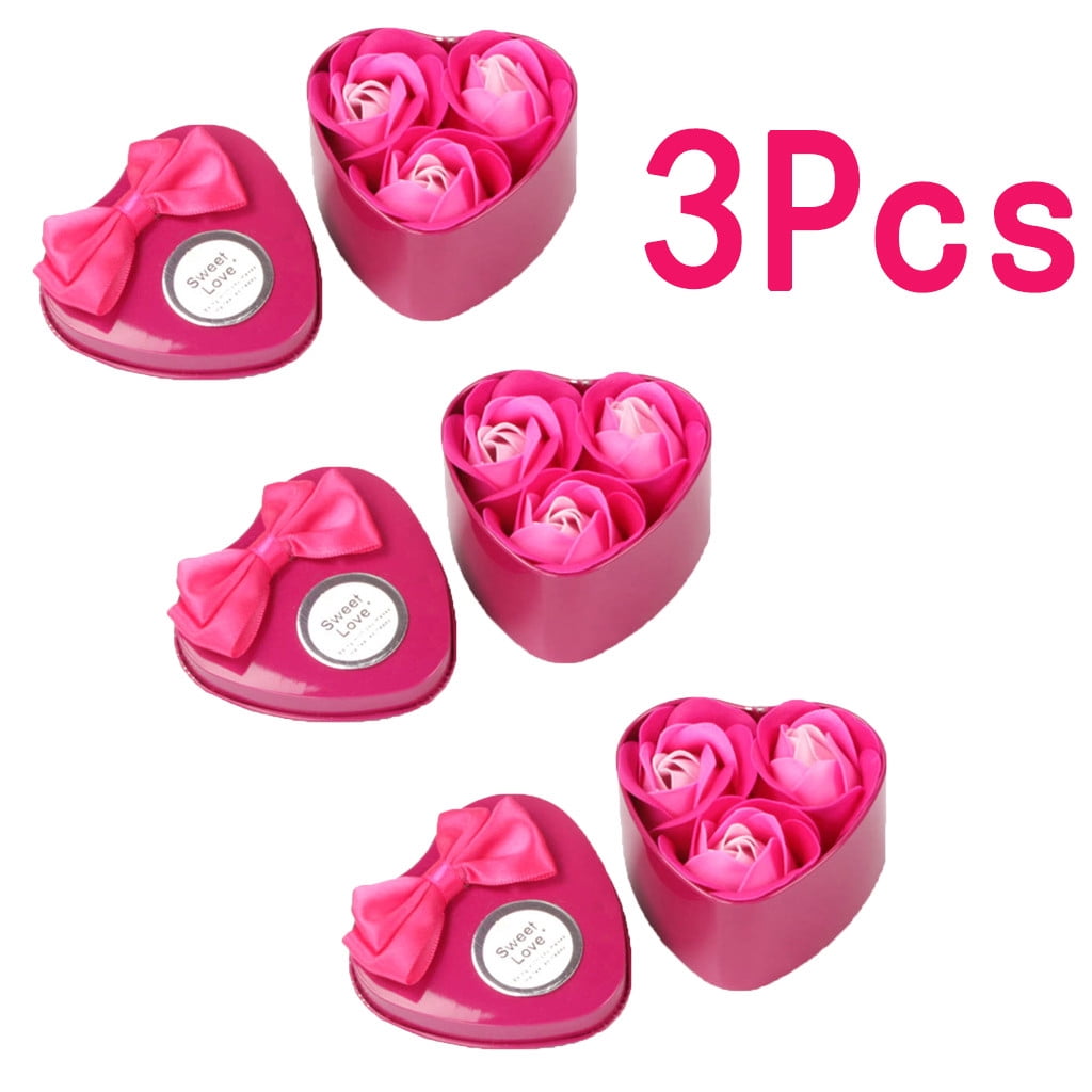 Sueyeuwdi Fake Flowers Artificial Plants Indoor Heart Scented Bath Body