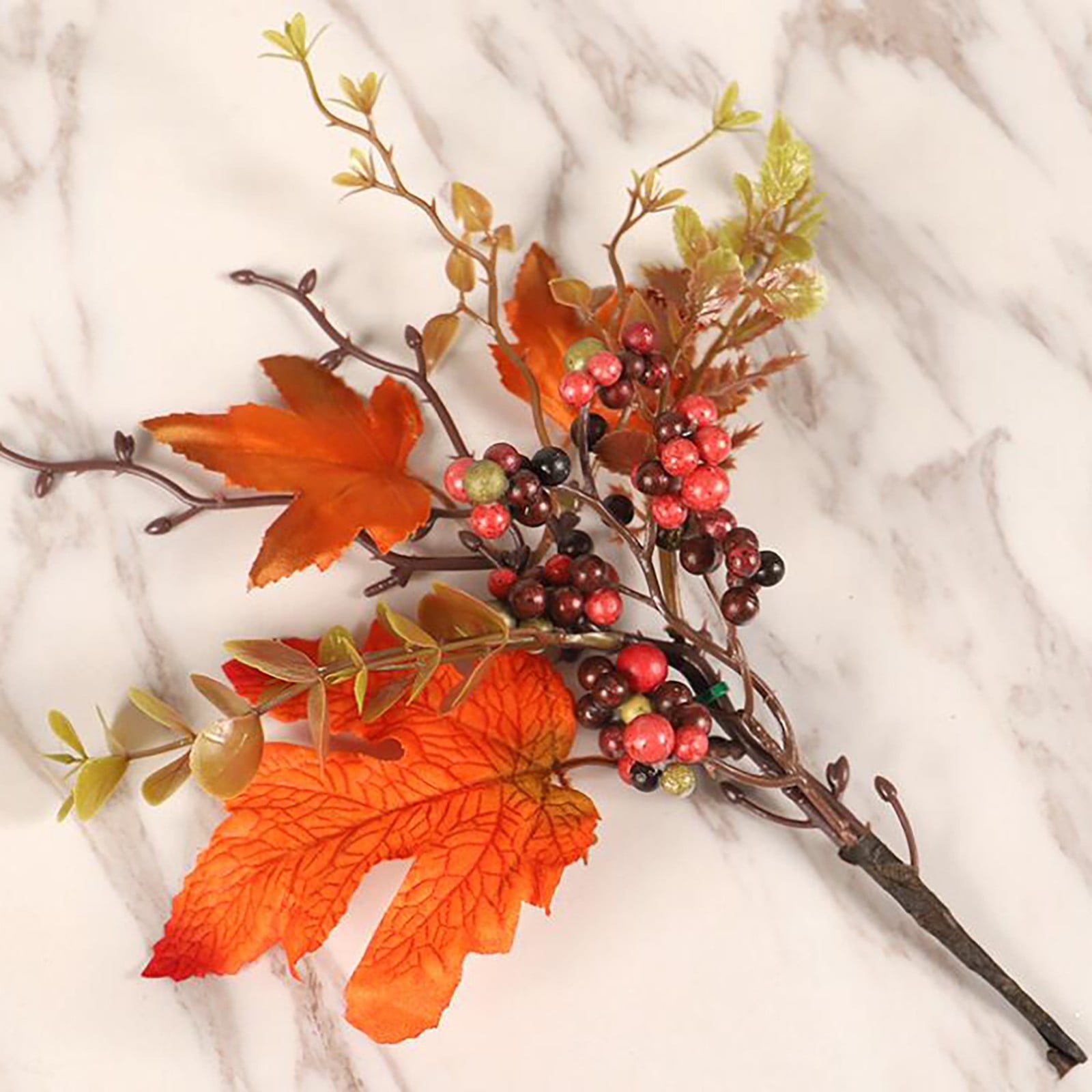 Sueyeuwdi Fake Plants Living Room Decor Autumn Thanksgiving Cuttings ...
