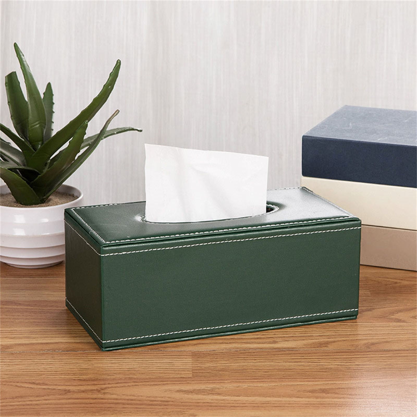 Sueyeuwdi Paper Towel Holder Kleenex Tissues Boxes Leather Tissue Box ...