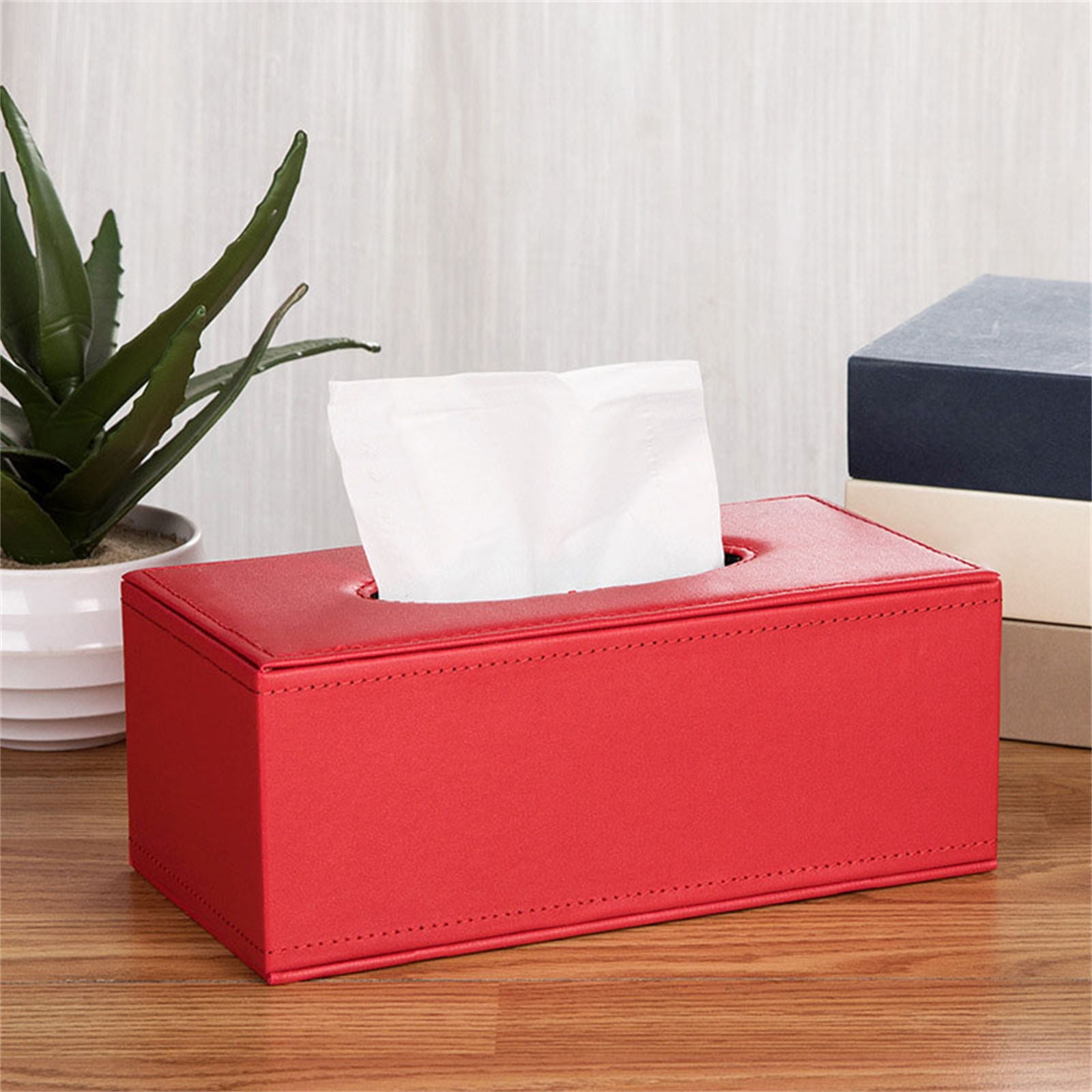 Sueyeuwdi Paper Towel Holder Kleenex Tissues Boxes Leather Tissue Box ...