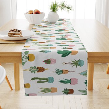Sueyeuwdi Table Runner Desk Mat Summer Ocean Beach Themed Linen ...