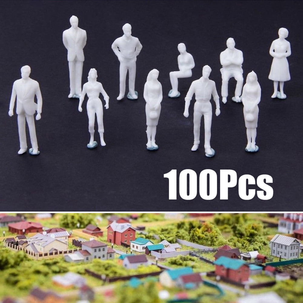 Sufanic 1:75 Scale OO Gauge 00 Model Railway Unpainted Figures People ...