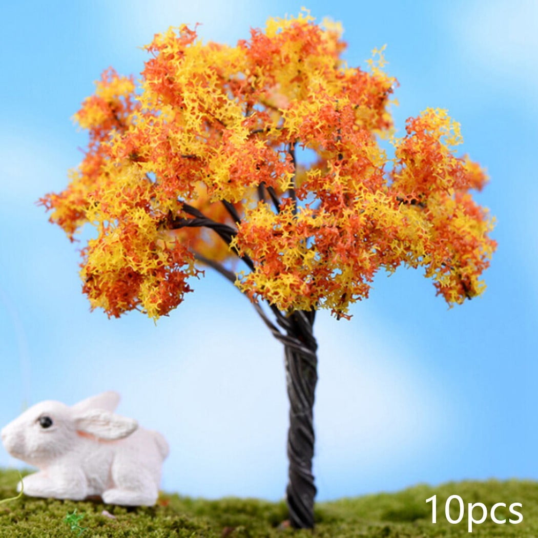 Sufanic 10Pcs Miniature Sakura Tree Plants Fairy Garden Accessories ...