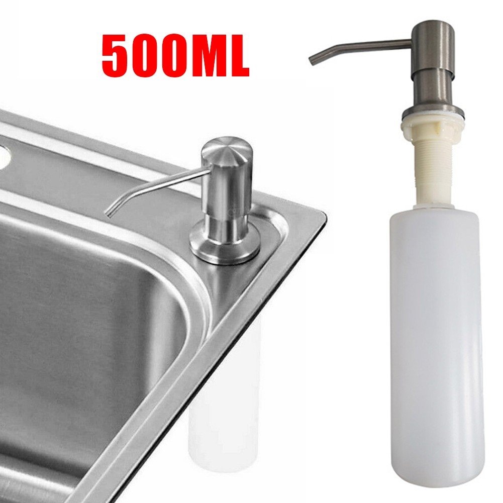 Sufanic 17Oz Soap Dispenser Kitchen Sink Silver Hand Pump Washing Up ...