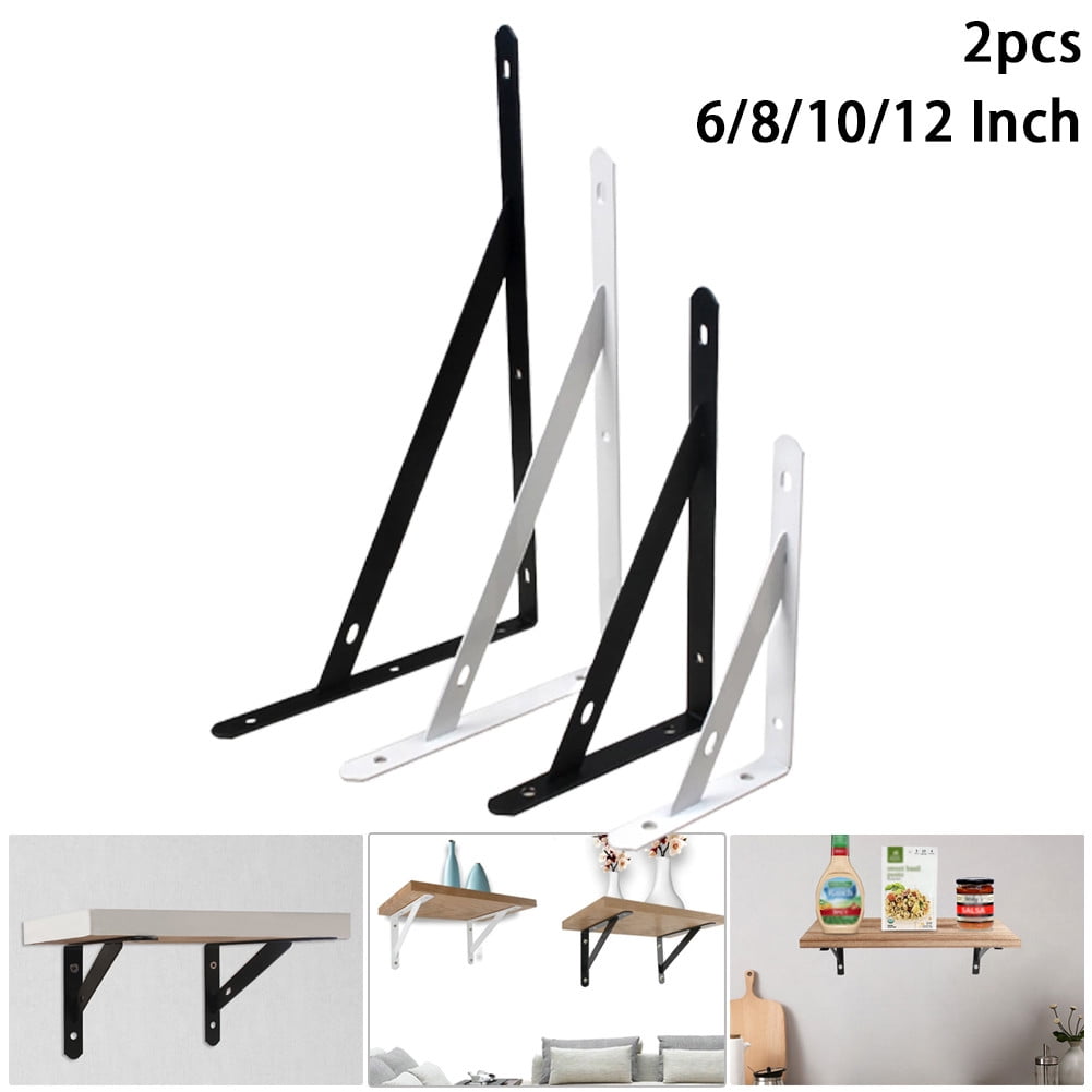 Sufanic 2 X Metal Shelf Bracket L Shape Thickened Corner Brace Shelf ...