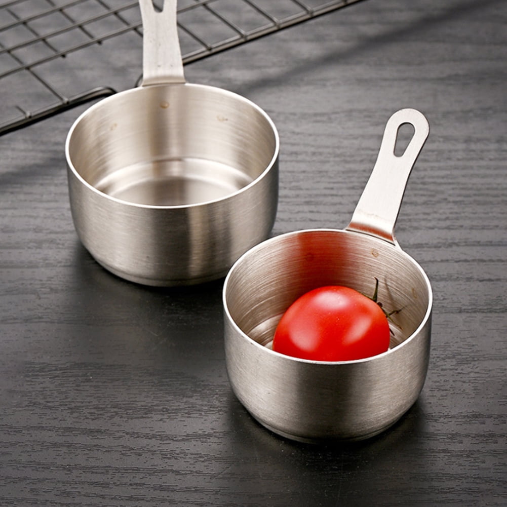 Sufanic 2Pcs Pot Gravy Stainless Steel Milk Pot Mini Sauce Pan Non ...