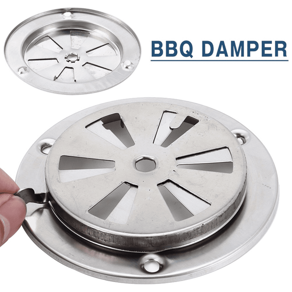 Sufanic 4" BBQ Smoker Air Vent, Stainless Steel Pinwheel Grill Smoker ...