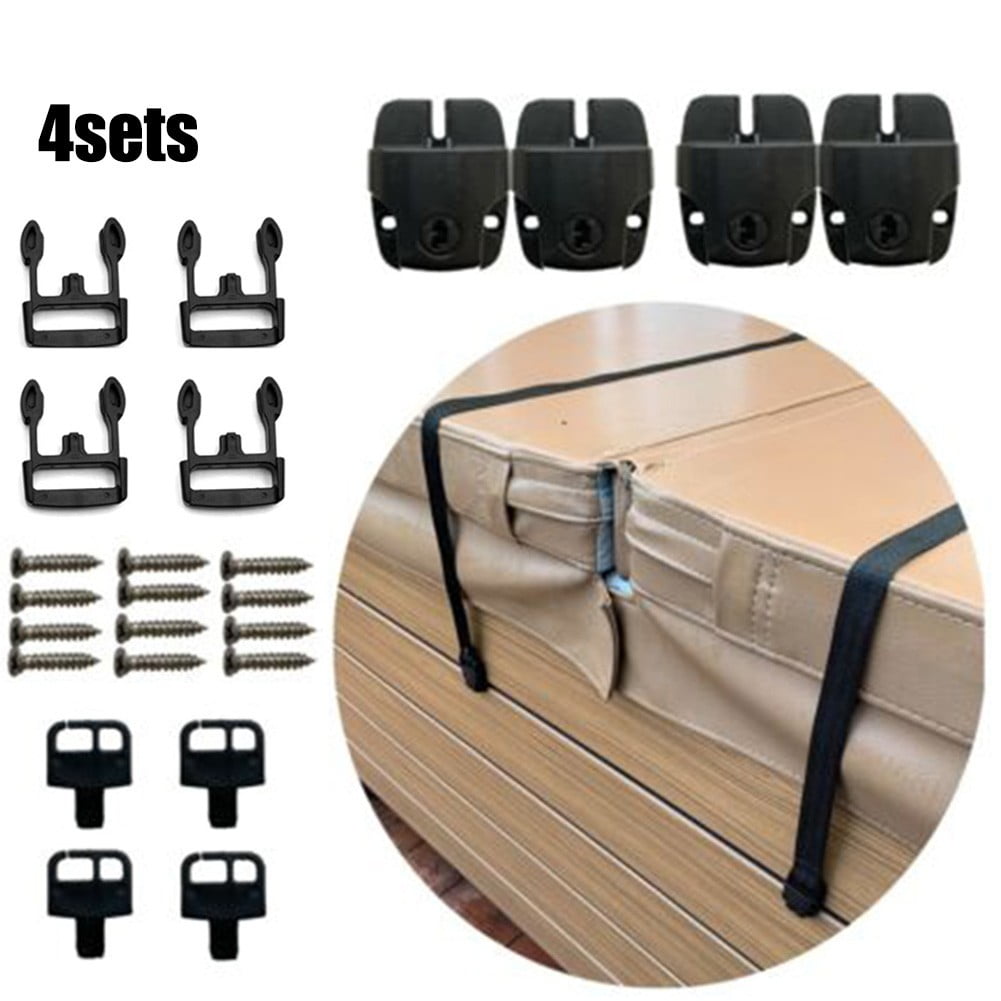 Sufanic 4 Set Spa Hot Tub Cover Broken Latch Repair Kit Clip Lock with ...