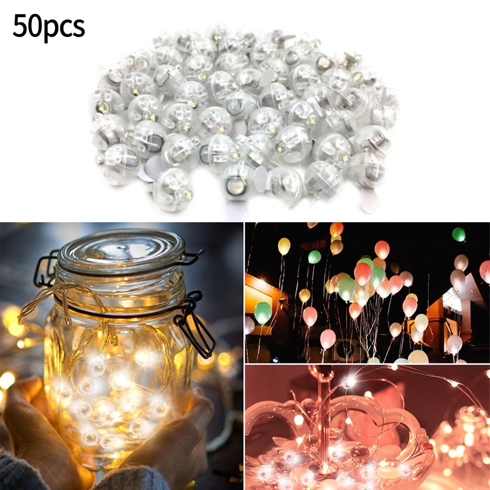 Sufanic 50Pcs Individual LED Balloon Lights Tiny Wireless Battery Craft ...
