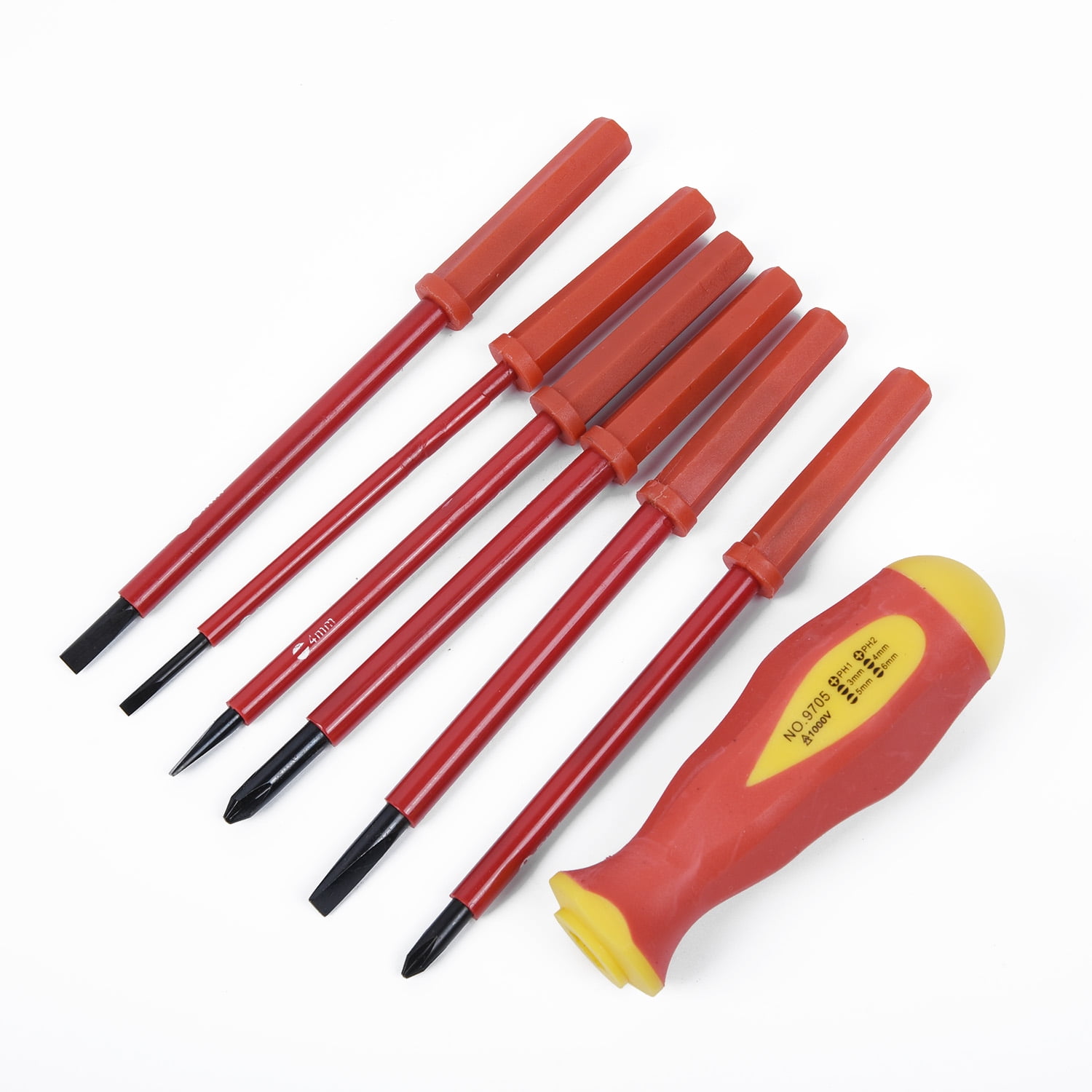 Sufanic 7Pcs Electrician's Insulated Electrical Dual Head Hand ...