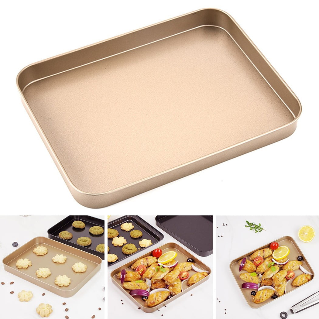 Sufanic Non-Stick Baking Pan, Rectangle Cookie Tray for Oven, Muffin ...