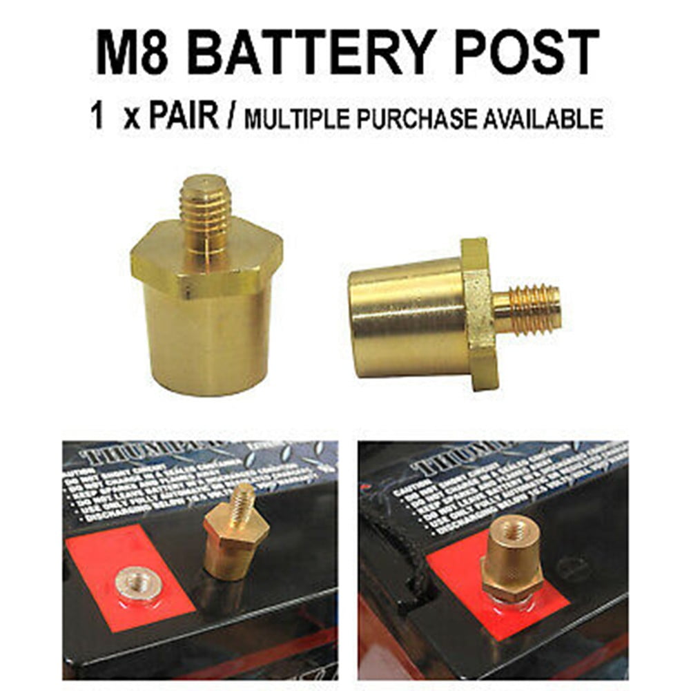 Sufanic Battery M8 High Crank Conversion Terminal Posts M8 Posts for Deep Cycle - Walmart.com