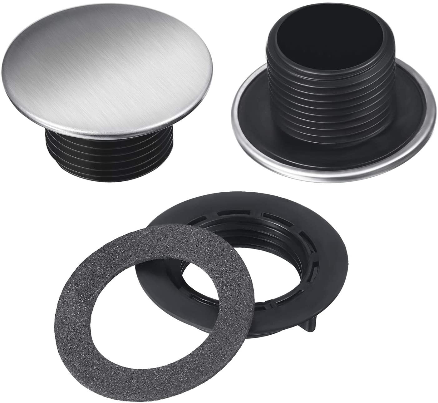 Sufanic Kitchen Sink Cover,2Pcs Stainless Steel Kitchen Sink Tap Hole ...