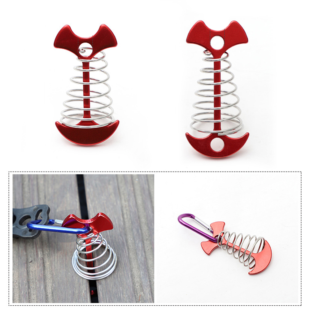Sufanic Outdoor Tent Pegs Rope Buckle Plank Floor Spring Fishbone ...