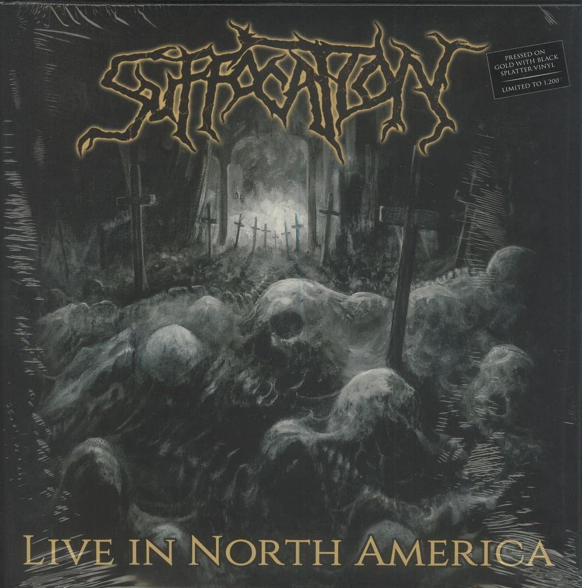 Suffocation - Live In North America (IEX) (Gold & Black Splatter ...