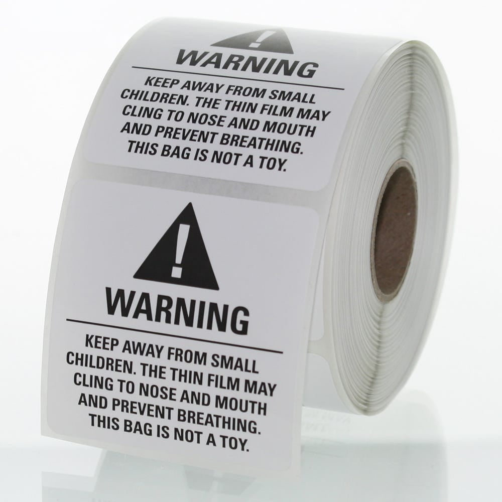 Suffocation Warning Labels 2" x 2" - Walmart.com