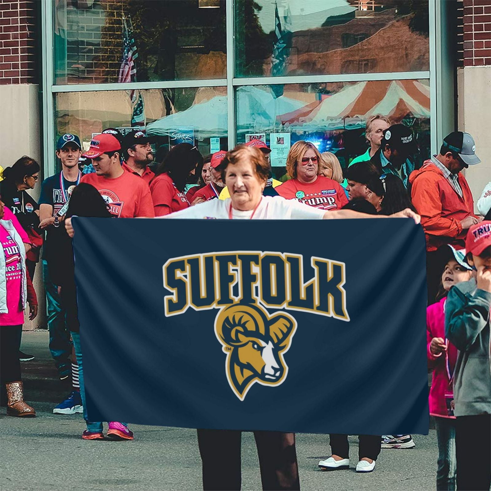Suffolk University Logo Flag 3x5 Ft Holiday Banner Garden Yard House Flags - Walmart.com
