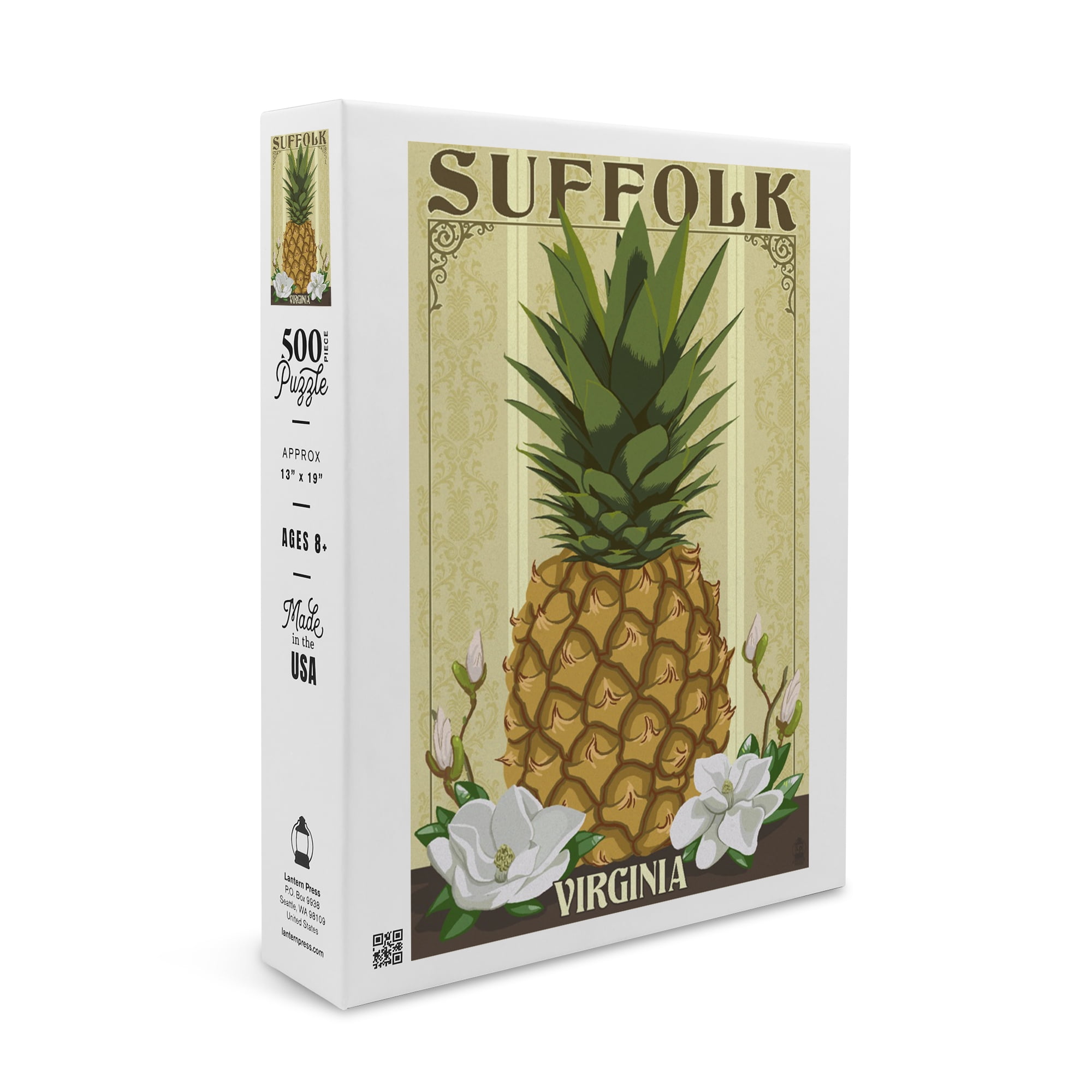 Suffolk, Virginia, Colonial Pineapple (19x27 inches, Premium 500 Piece ...