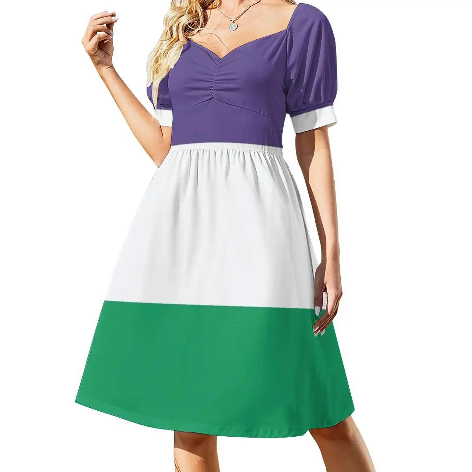 Suffragette Flag ShortSleeved Dress summer dresses for women 2025 ...